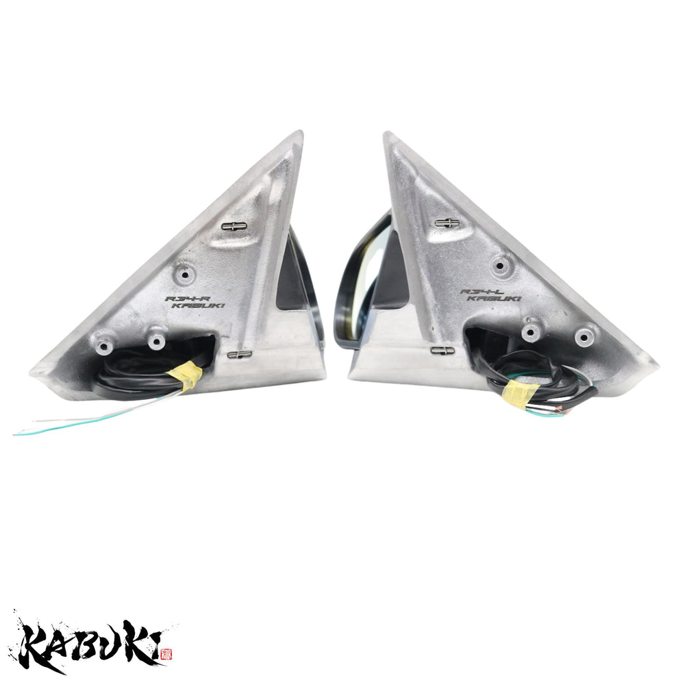 KABUKI Aero Mirrors - NISSAN Skyline R34 / GTR (Coupe/Sedan - All ...
